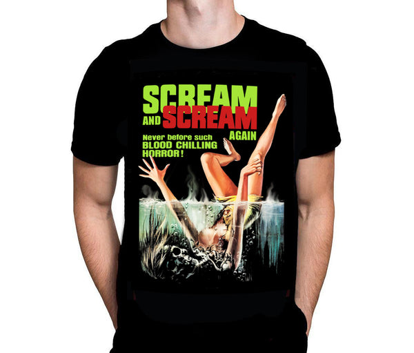 Scream and scream again Classic Horror Movie - T-Shirt – Wild Star Hearts
