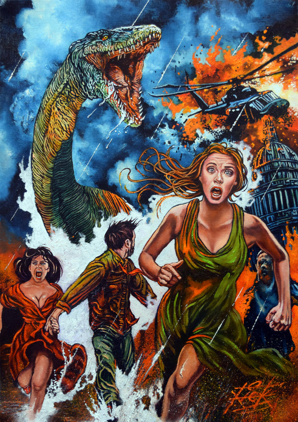 Rick Melton - Giant Behemouth - Sci-Fi Rick Melton Art Print – Wild ...