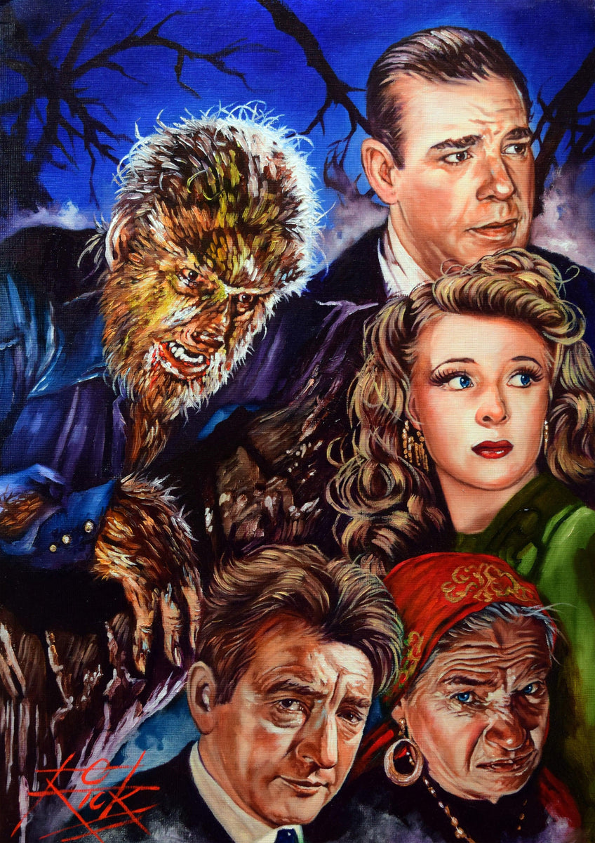 Rick Melton - The Wolfman - Classic Horror - Art Print – Wild Star Hearts