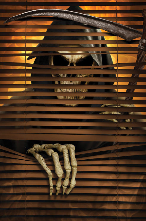Grim Reaper - Halloween Window Sticker Decoration 3ft x 2ft – Wild Star ...