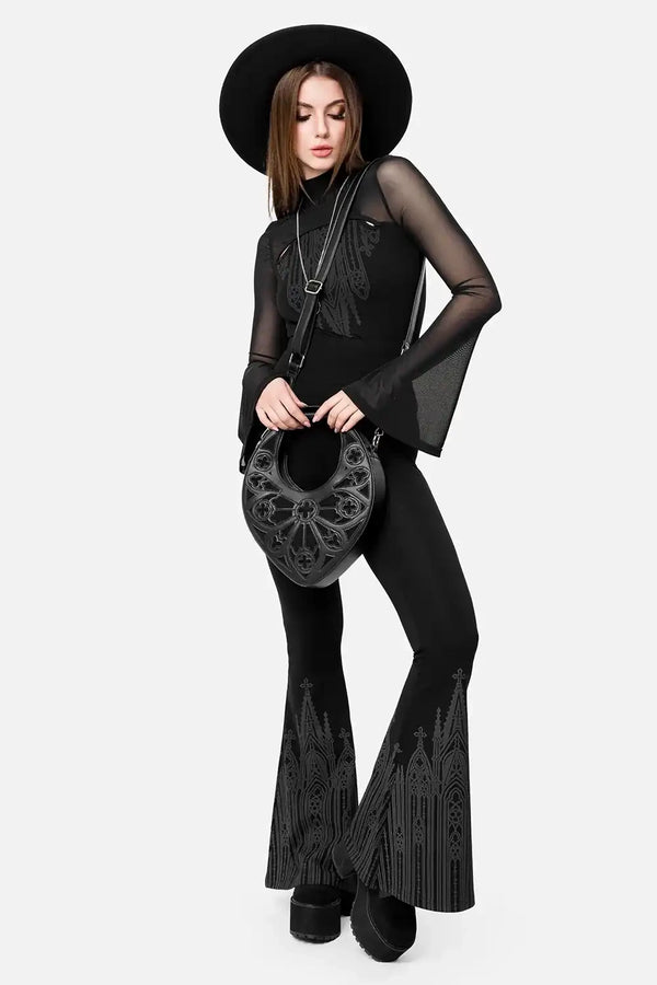Restyle - Ascension - Gothic Bell Bottom Trousers | Gothic Clothing ...