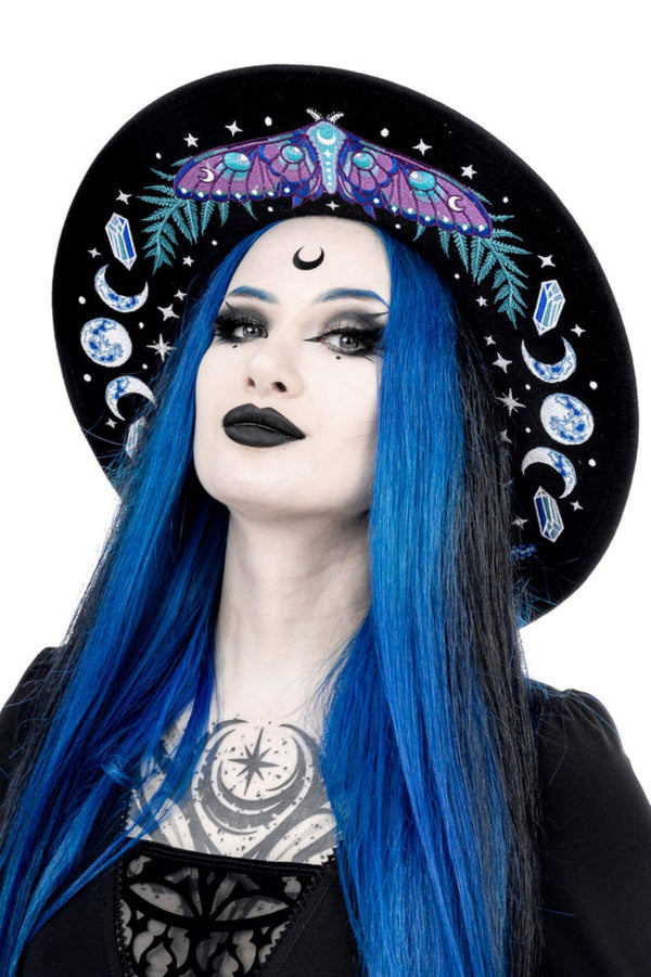 Restyle - Enchanted Forest - Wide Brim Gothic Hat | Gothic Clothing ...