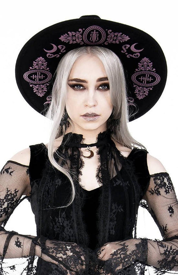 Restyle - Baroque - Wide Brim Gothic Hat | Gothic Clothing – Wild Star ...